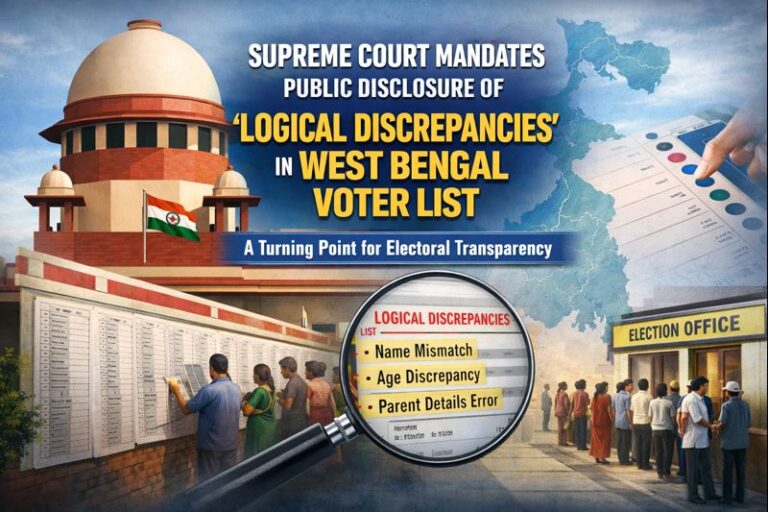 SC Orders Disclosure of Logical Discrepancies in WB Voter List