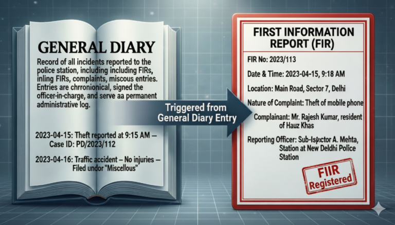 General Diary of Police Under BNSS: Its Role in FIR Registration