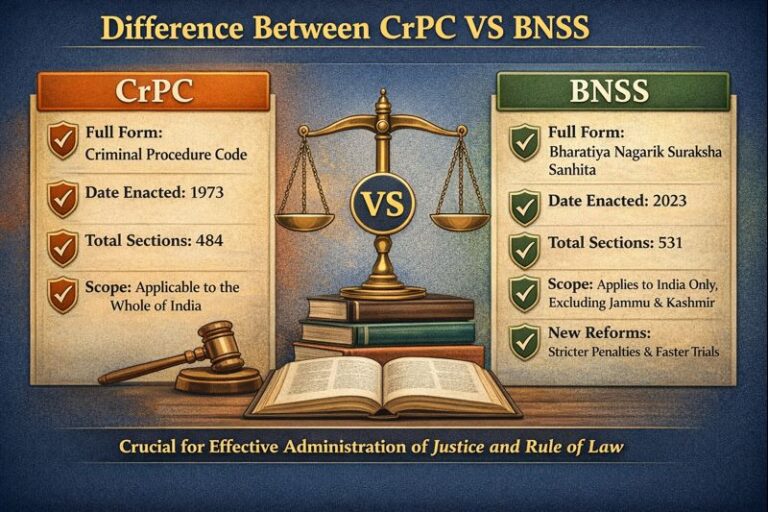 Difference Between CrPC vs BNSS: Common Citizens?
